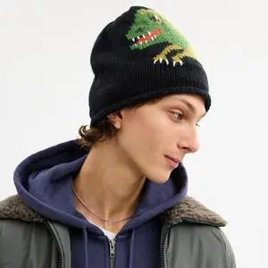 COACH Rexy Print Knit Beanie