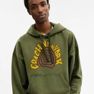 COACH Garment Dyed Spiral Hoodie