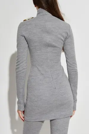 Balmain Dress With Stand-up Collar