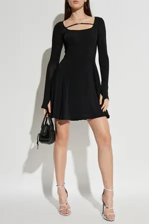 Versace Long-sleeve Mini Dress