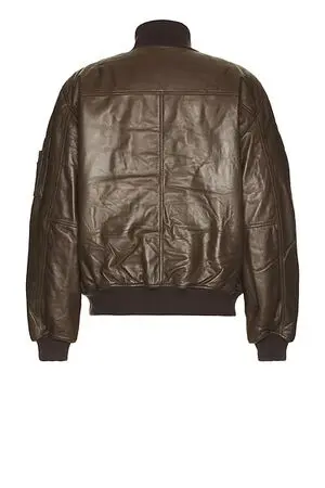 Alpha Industries Leather Ma-1 Flight Jacket