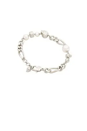 Alexander McQueen Pearl & Brass Bracelet