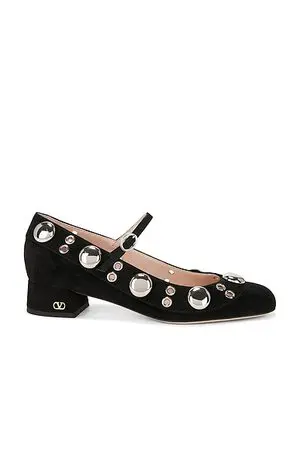Valentino Garavani Nellcote Ballerina Pump - Nero