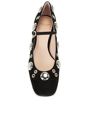 Valentino Garavani Nellcote Ballerina Pump - Nero