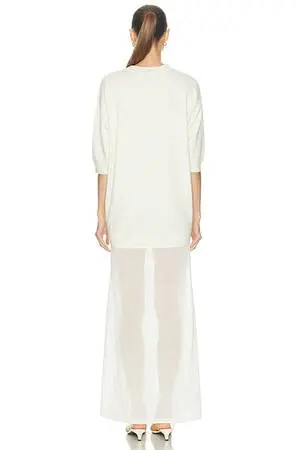 SEROYA Arwen Maxi Dress - Eggshell
