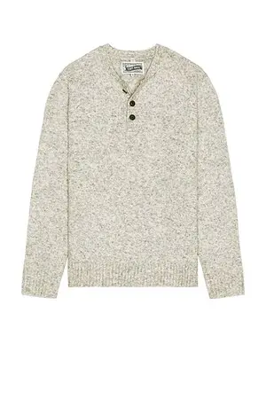 SCHOTT Tri-blend Henley Sweater - Cloud