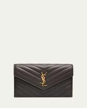Saint Laurent Small YSL Wallet On Chain Nero Multi