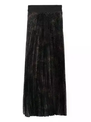 Ba&sh Pleated Maxi Skirt - Brown