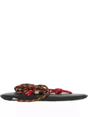 Flowze Flat Rope Sandals - Brown