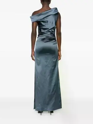 Max Mara Draped Off-the-shoulder Dress