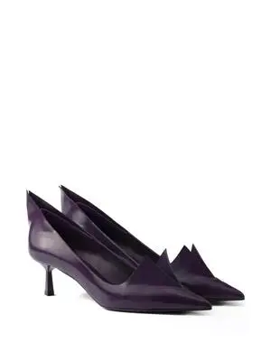 Prada 55mm Pointed-toe Leather Pumps