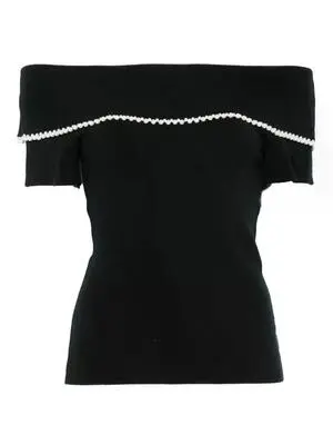 BY MALENE BIRGER Off-shoulder Beaded Top