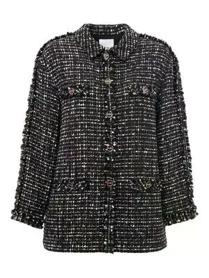 WEILL Fringed Tweed Overshirt