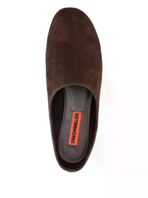 SIMONMILLER Suede Backless Slippers