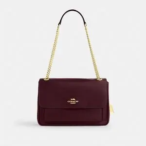 COACH® Elodie Crossbody Bag - Crinkle Leather/gold/dark Wine