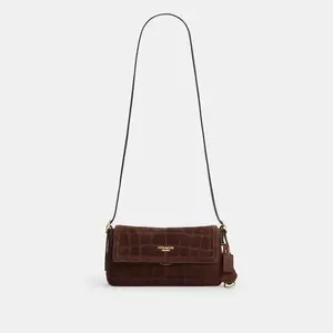 COACH OUTLET Etta Flap Shoulder Bag - Gold/maple