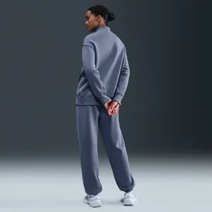 Nike Sportswear Phoenix Fleece Oversized 1/4-zip Long Sweatshirt - Blue