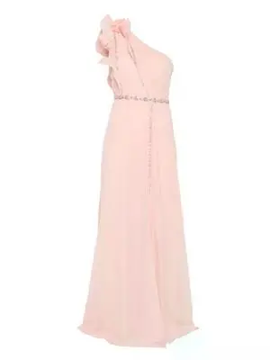 RAHIL HESAN Ruffled Maxi Gown
