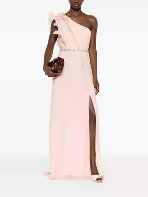 RAHIL HESAN Ruffled Maxi Gown