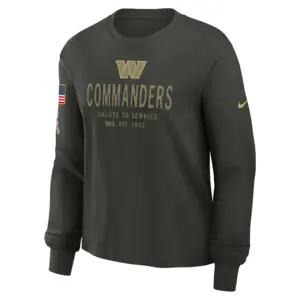 Nike Washington Commanders Salute To Service Sideline Dri-fit Nfl Long-sleeve T-shirt - Brown