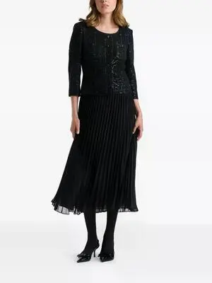 WEILL Midi Bi-material Pleated Dress