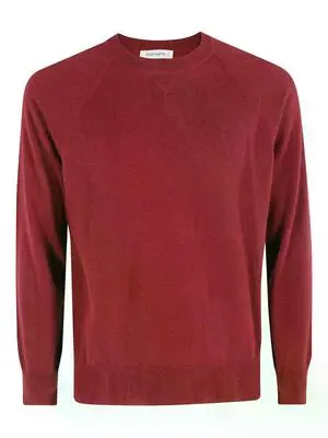 KANGRA Long-sleeve Crew-neck Sweater - Red
