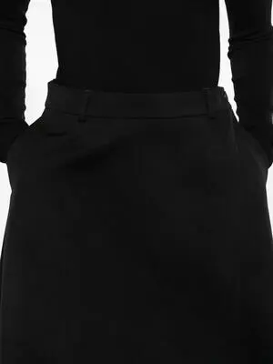 Balenciaga Buttoned A-line Wool Skirt