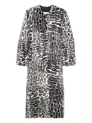 STAND STUDIO Animal Patchwork Long Coat
