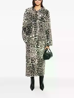 STAND STUDIO Animal Patchwork Long Coat
