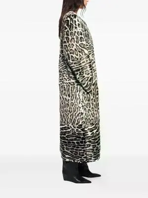 STAND STUDIO Animal Patchwork Long Coat