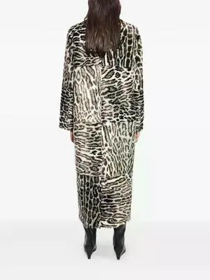 STAND STUDIO Animal Patchwork Long Coat