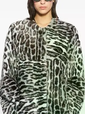 STAND STUDIO Animal Patchwork Long Coat