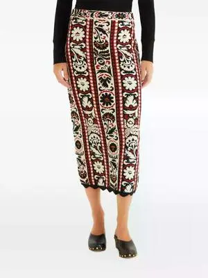 Farm Rio Tapestry Straight Skirt