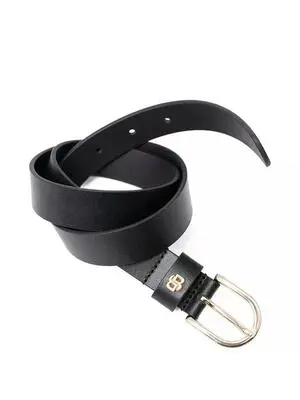BOSS Logo-plaque Buckle Belt - Black