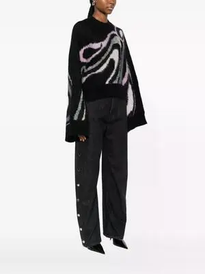 Emilio Pucci Marmo-print Cropped Sweater