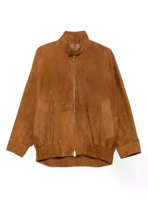 DARKPARK Leather Bomber Jacket