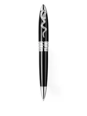 Roberto Cavalli Snake-appliqué Pen - Black