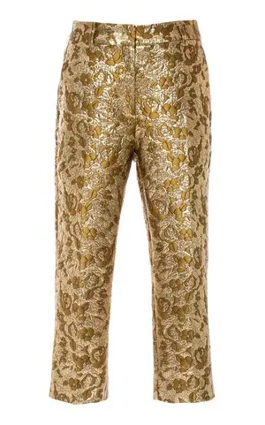 DES_PHEMMES Jacquard Tailored Capri Pants