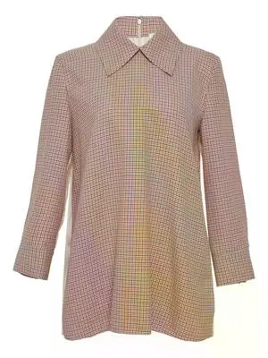 JIL SANDER Checked College Top