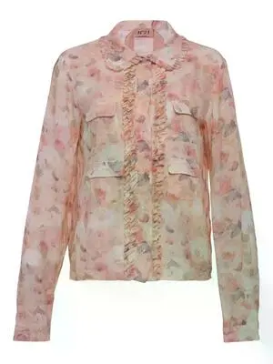 N°21 Floral Ruffled Blouse