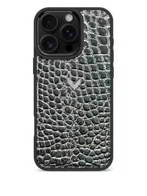 VELANTE Crocodile-embossed Iphone 16 Pro Phone Case