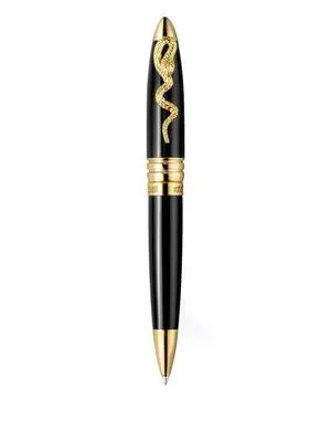 Roberto Cavalli Snake-appliqué Pen - Black