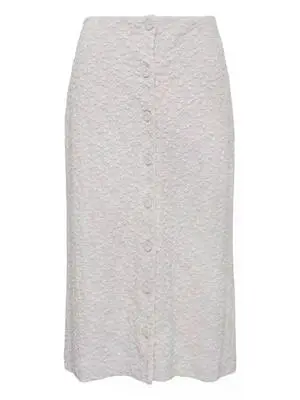 JIL SANDER 3d-flower Button Skirt