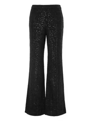 WEILL Tweed Trousers With Sequin Embellishments