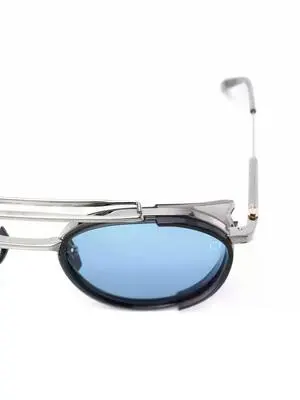 AKONI Round-frame Sunglasses - Grey