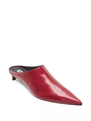 JIL SANDER Pointed-toe Leather Mules
