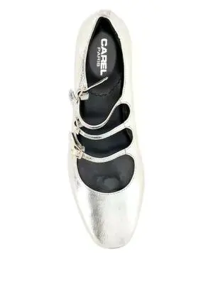 CAREL Buckle-embellished Leather Sandals