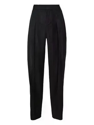 SONIA CARRASCO Pinstripe Pleated Trousers