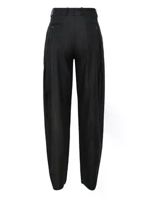 SONIA CARRASCO Pinstripe Pleated Trousers