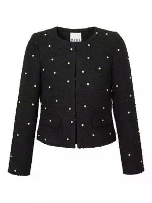 WEILL Tweed Rhinestone Jacket